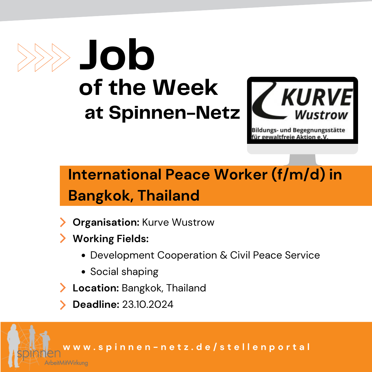 Job of the week | Spinnen-Netz